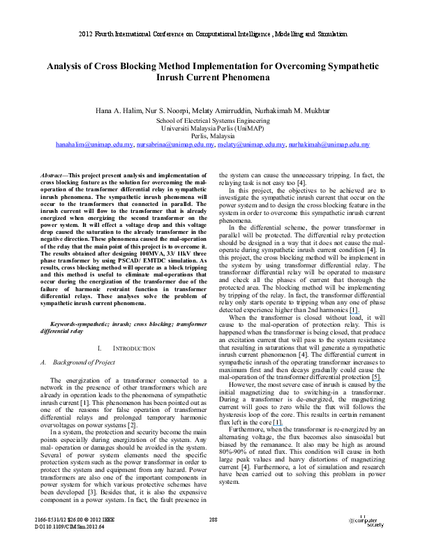(PDF) Analysis of Cross Blocking Method Implementation for Overcoming ...