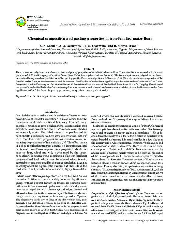 (PDF) Chemical composition and pasting properties of einkorn (Triticum monococcum L. subsp ...
