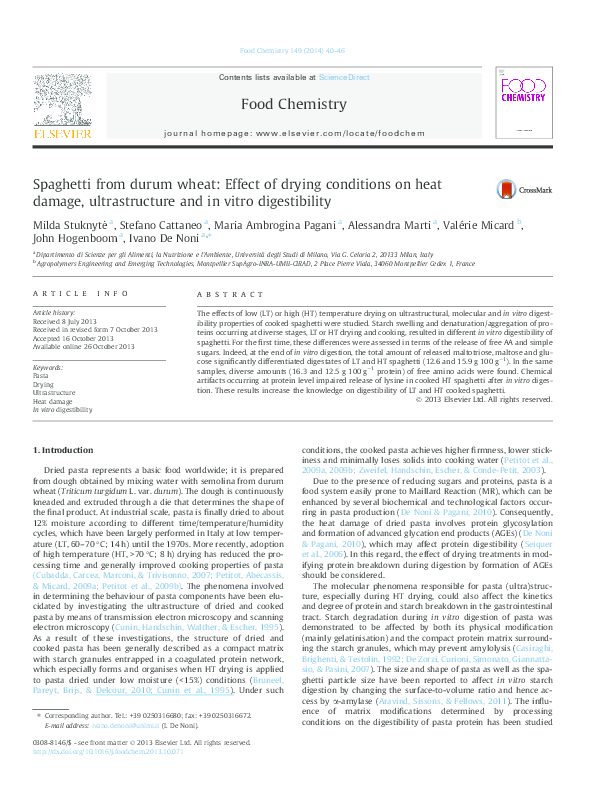 Heat damage and in vitro starch digestibility of puffed wheat kernels