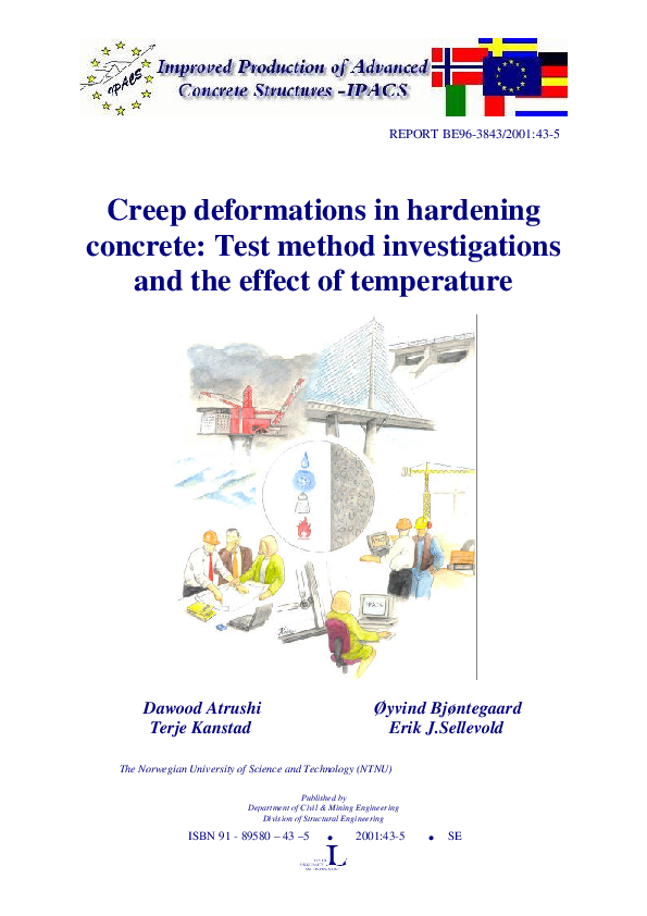 (PDF) Creep deformations in hardening concrete: Test method ...