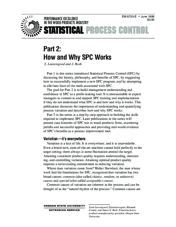 (PDF) Part 2: How and Why SPC Works