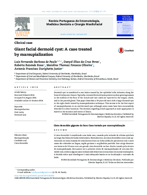 (PDF) A Case of Giant Sublingual Dermoid Cyst Origin from the ...