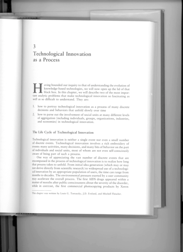 Technological innovation as a process