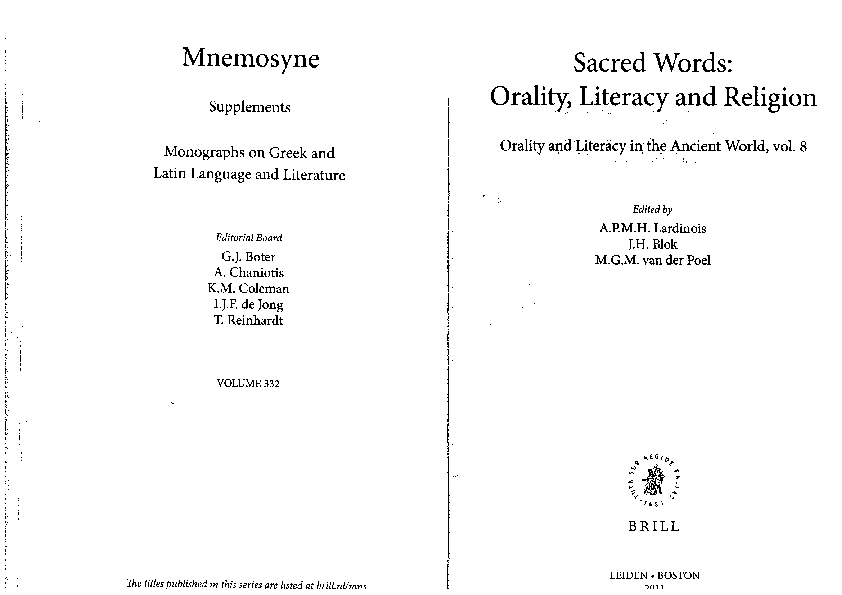 (PDF) Assuming The Mantle Of The Gods: ‘Unknowable Names’ And ...