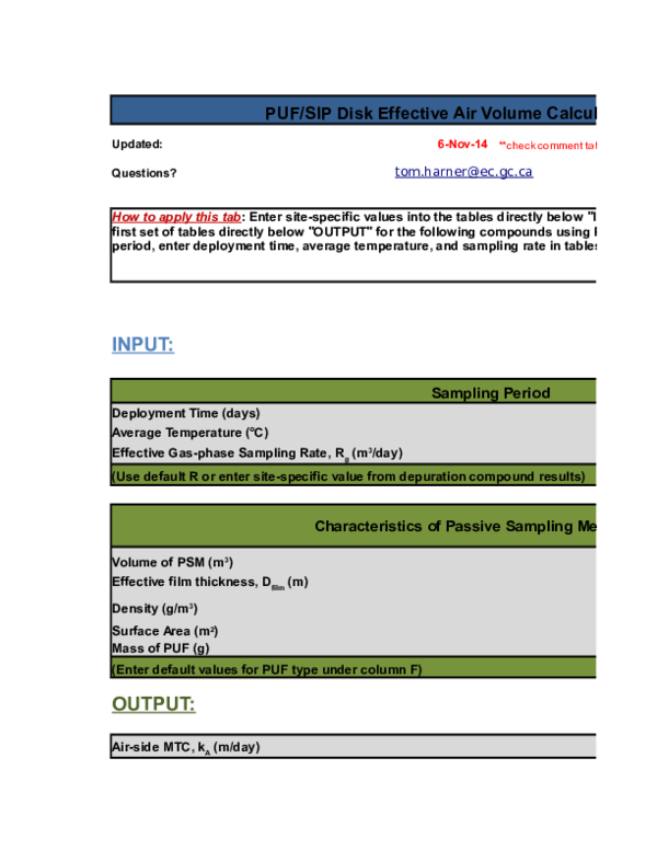 (XLS) 2014_GAPS Template for calculating PUF and SIP disk sample air ...