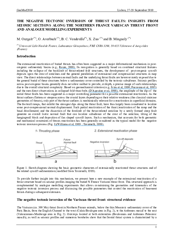 (PDF) The negative tectonic inversion process: insights from seismic ...