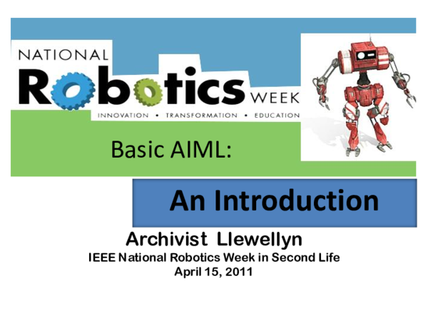 (PDF) Basic AIML: An Introduction