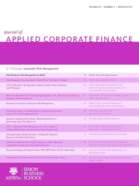 (PDF) Risk Taking and Risk Management by Banks by Rene Stulz