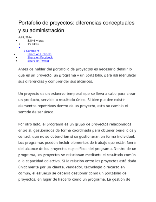 (DOC) Portafolio de proyectos