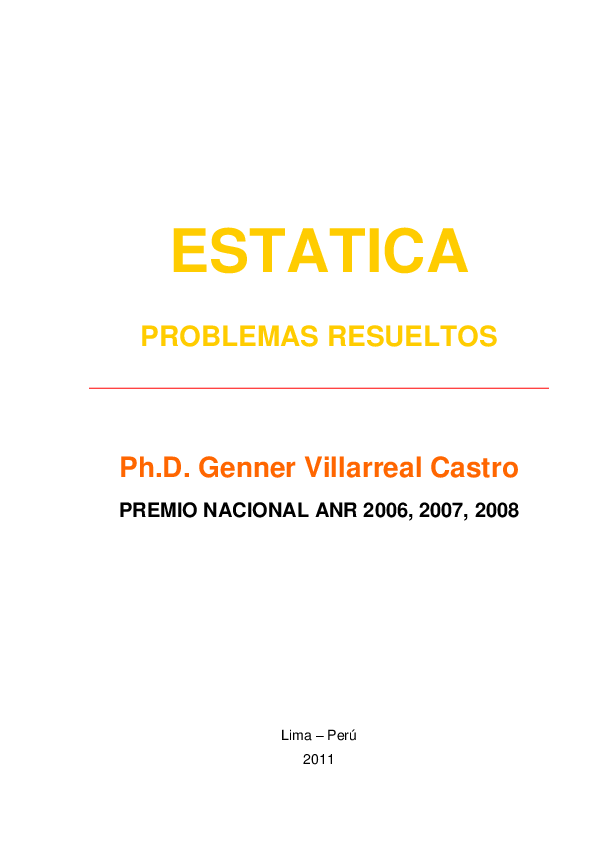 (PDF) Libro estatica problemas resue