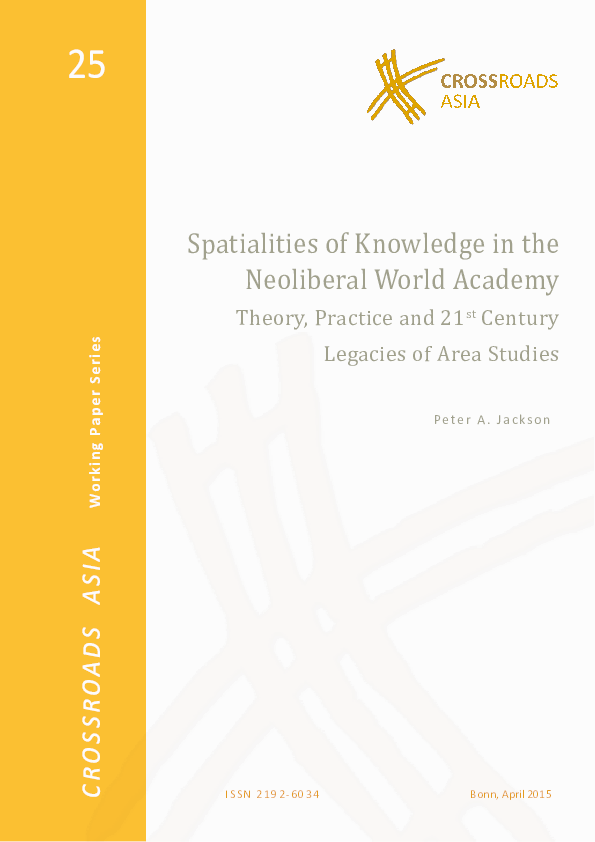 (PDF) 2015 Spatialities of Knowledge in the Neoliberal World Academy ...