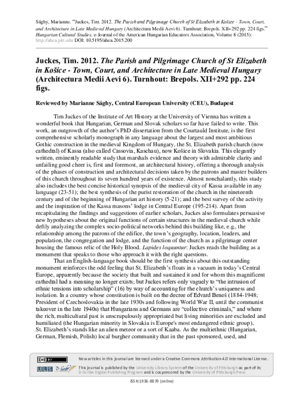 (PDF) Saghy on Tim Juckes, The Parish and Pilgrimage Church of St ...