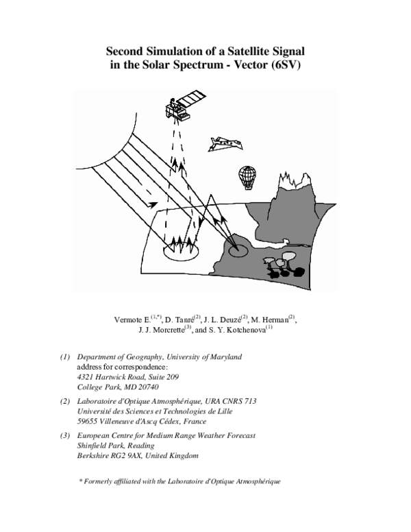 (PDF) Second Simulation of the Satellite Signal in the Solar Spectrum ...