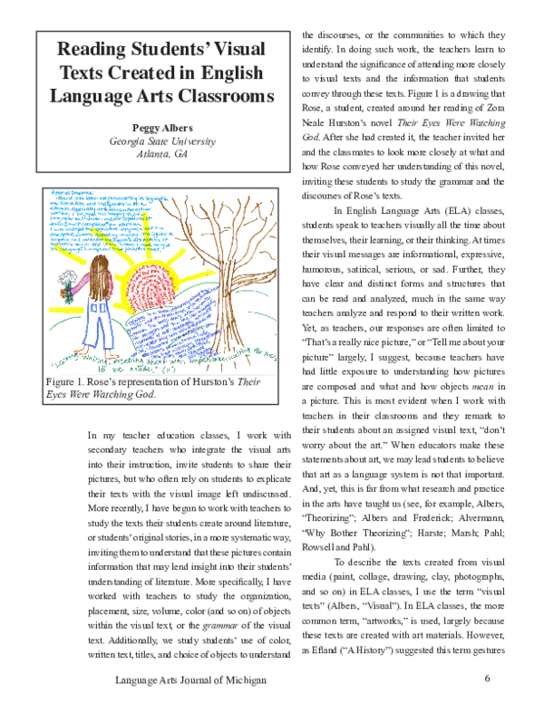 (PDF) Reading Students' Visual Texts Created in English Language Arts ...