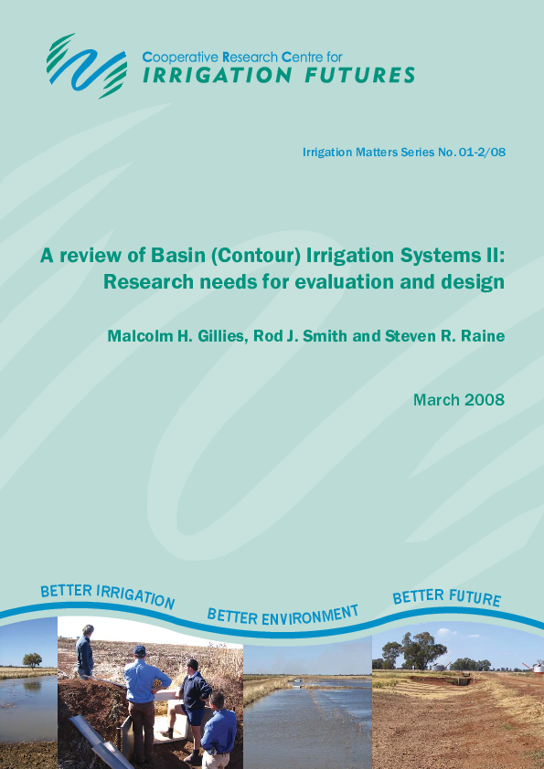 (PDF) A review of Basin (Contour) Irrigation Systems II: Research needs ...
