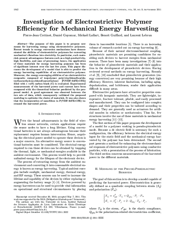 (PDF) Investigation of electrostrictive polymer efficiency for ...