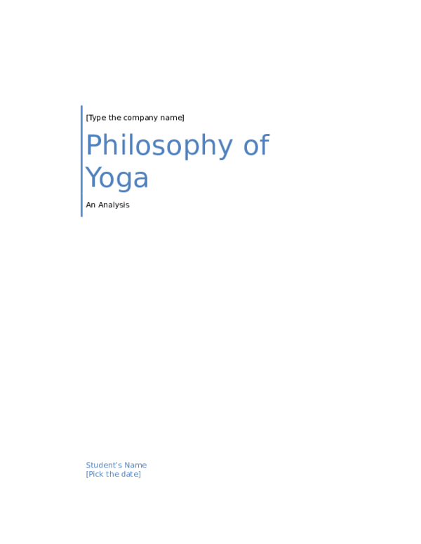 (DOC) Yuga Philosophy - An Analysis