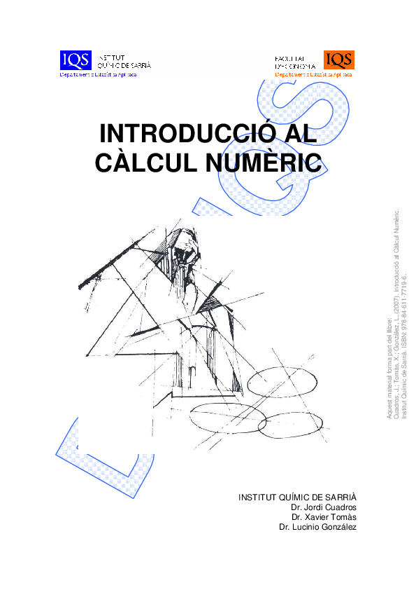 (PDF) Introducció al Càlcul Numèric