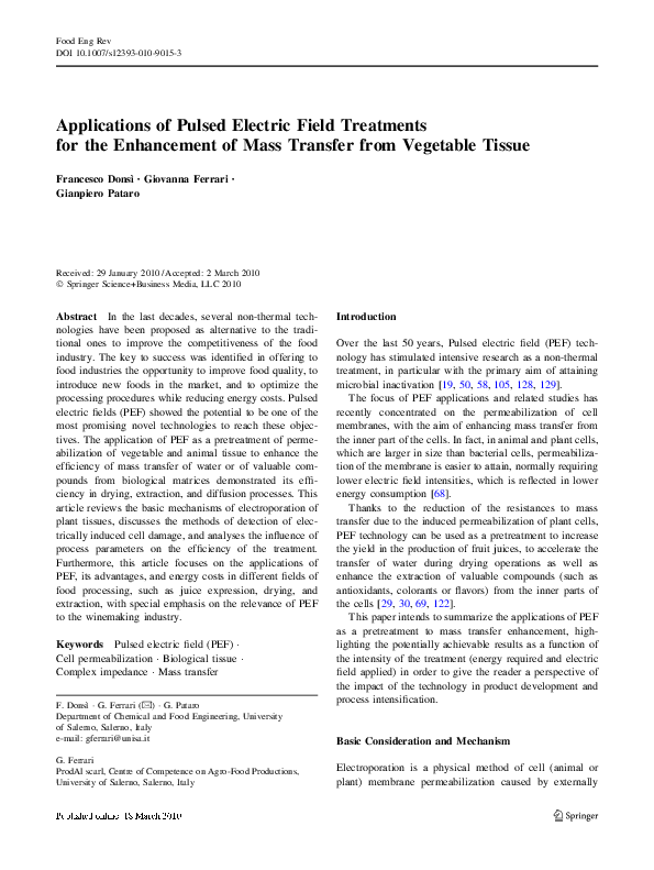 (PDF) The study of the performance of an electrostatic valve used for bulk transport of ...
