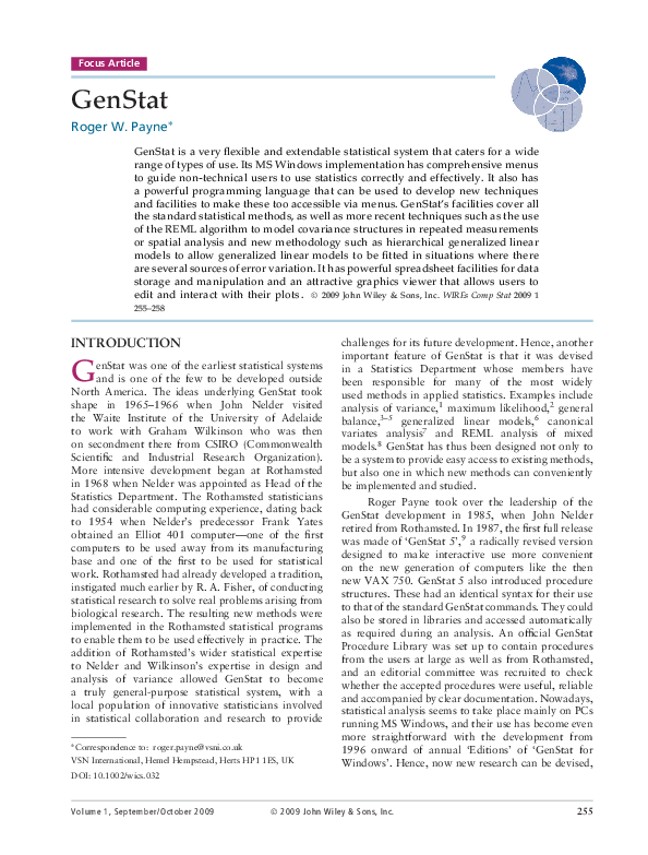(PDF) GenStat