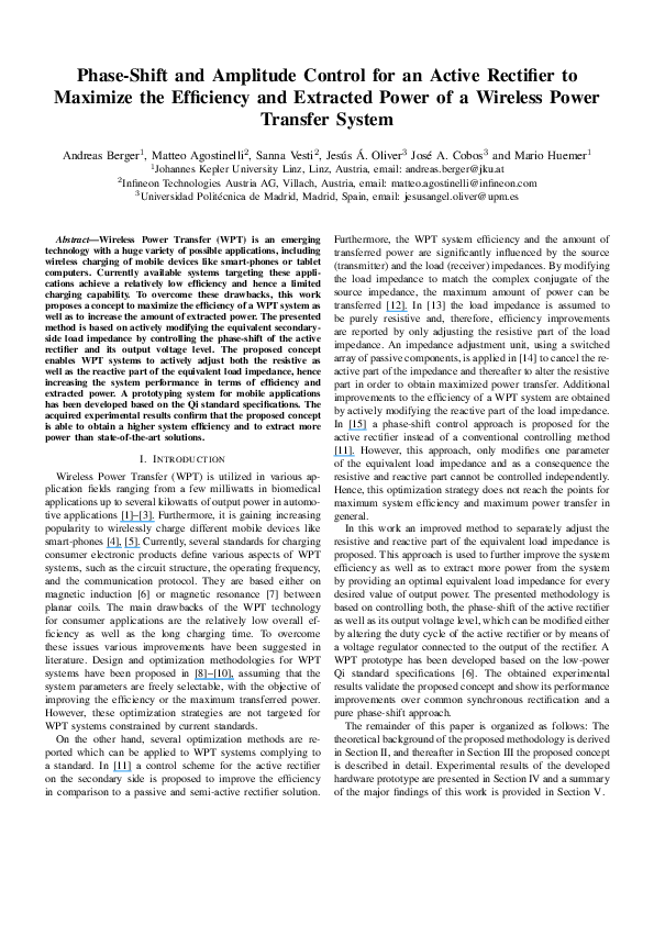 (PDF) Phase-shift and amplitude control for an active rectifier to ...