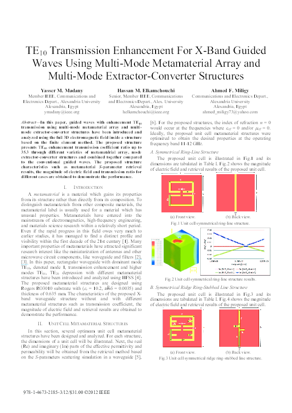(PDF) TE10 transmission enhancement for X-band guided waves using multi ...