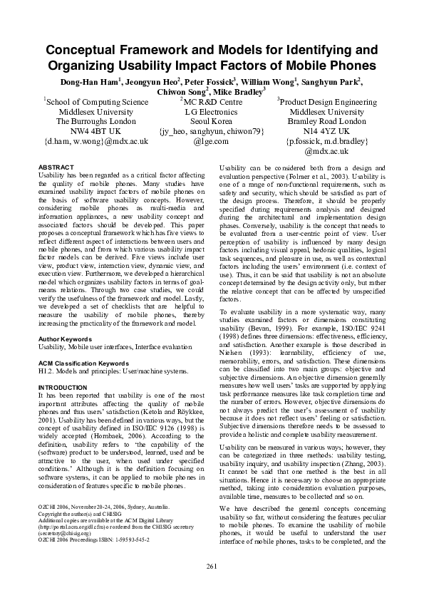(PDF) Conceptual framework and models for identifying and organizing ...