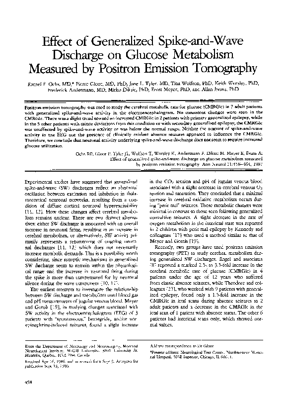 (PDF) Effect of generalized spike-and-wave discharge on glucose ...