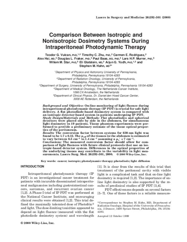 (PDF) Comparison between isotropic and nonisotropic dosimetry systems ...