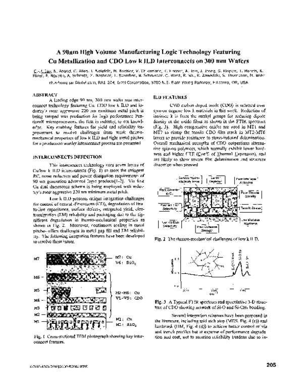 (PDF) A 90nm high volume manufacturing logic technology featuring Cu ...