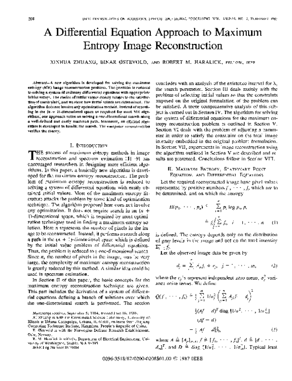 (PDF) A differential equation approach to maximum entropy image ...