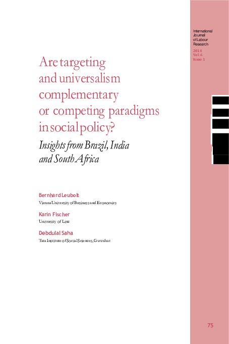 (PDF) Are targeting and universalism complementary or competing ...
