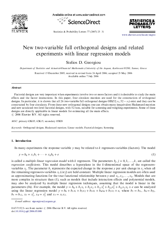 (PDF) New two-variable full orthogonal designs and related experiments ...
