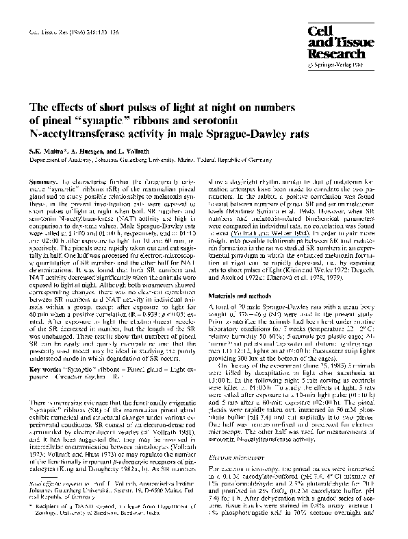 (PDF) The effects of short pulses of light at night on numbers of ...