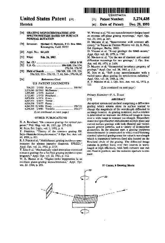 (PDF) GRATING MONOCHROMATORS AND SPECTROMETERS BASED ON SURFACE NORMAL ...
