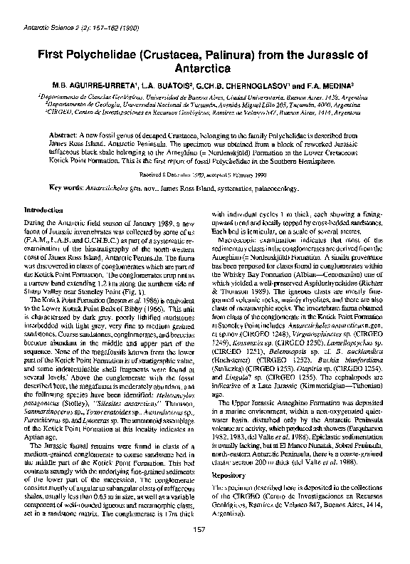 (PDF) First Polychelidae (Crustacea, Palinura) from the Jurassic of ...