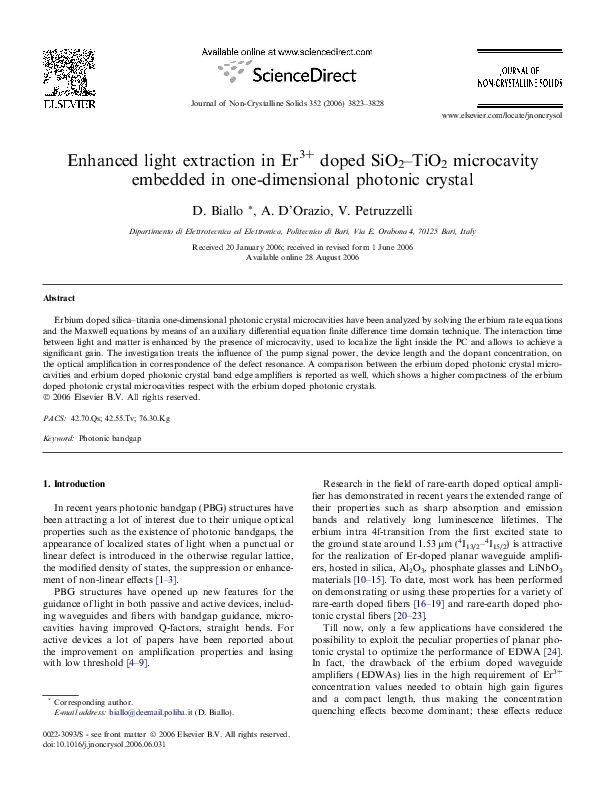 (PDF) Enhanced light extraction in Er3+ doped SiO2–TiO2 microcavity ...