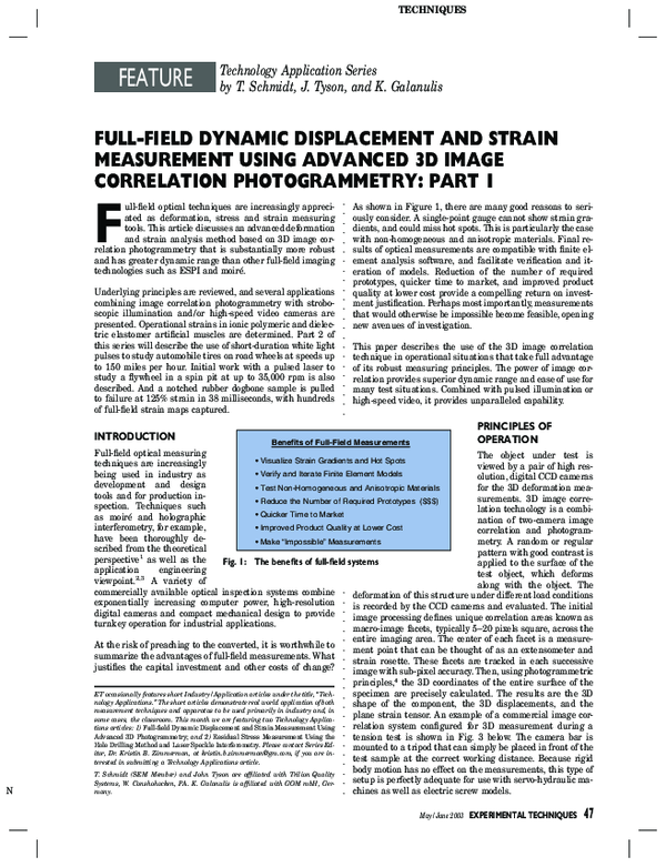 (PDF) Direct strain and slope measurement using 3D DSPSI | wajdi dandach - Academia.edu