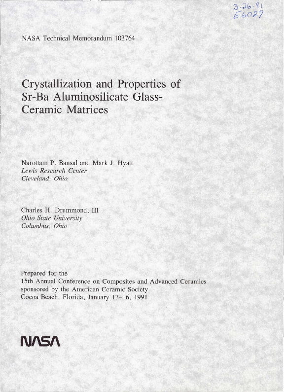 (PDF) Crystallization and Properties of Sr-Ba Aluminosilicate Glass ...