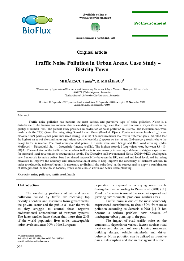 urban soundscape noise pollution