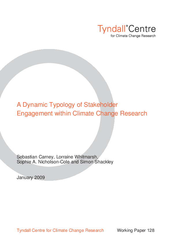 (PDF) A dynamic typology of stakeholder engagement within climate ...