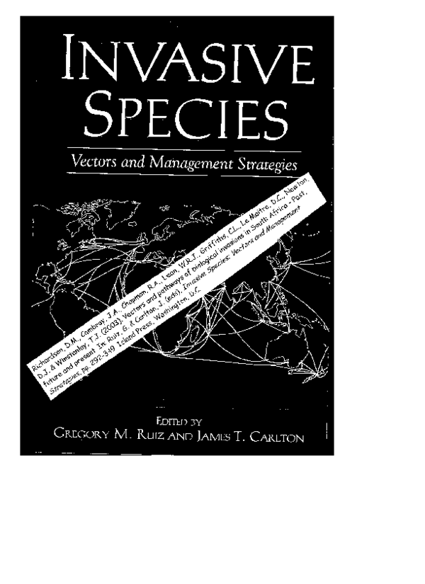 (PDF) Invasive Species: Vectors and Management Strategies