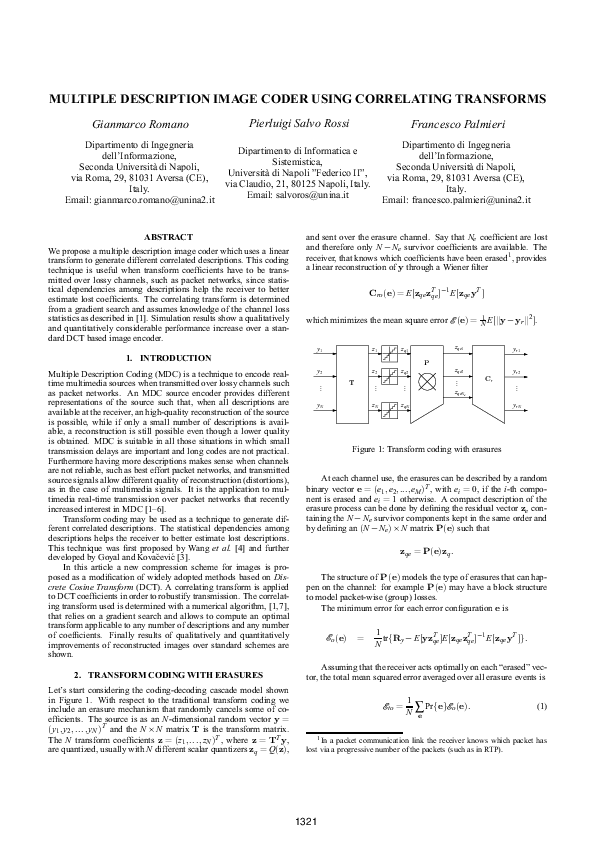 Pdf Multiple Description Image Coder Using Correlating Transforms 3880