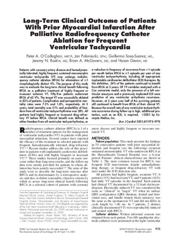 (PDF) Long-term clinical outcome of patients with prior myocardial ...