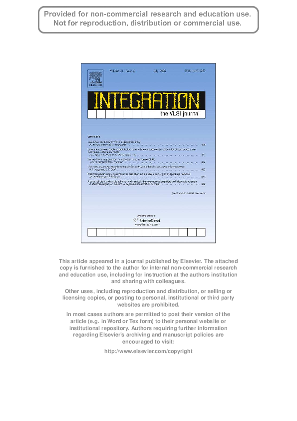 (PDF) Timing-driven via placement heuristics for three-dimensional ICs | Eby Friedman - Academia.edu
