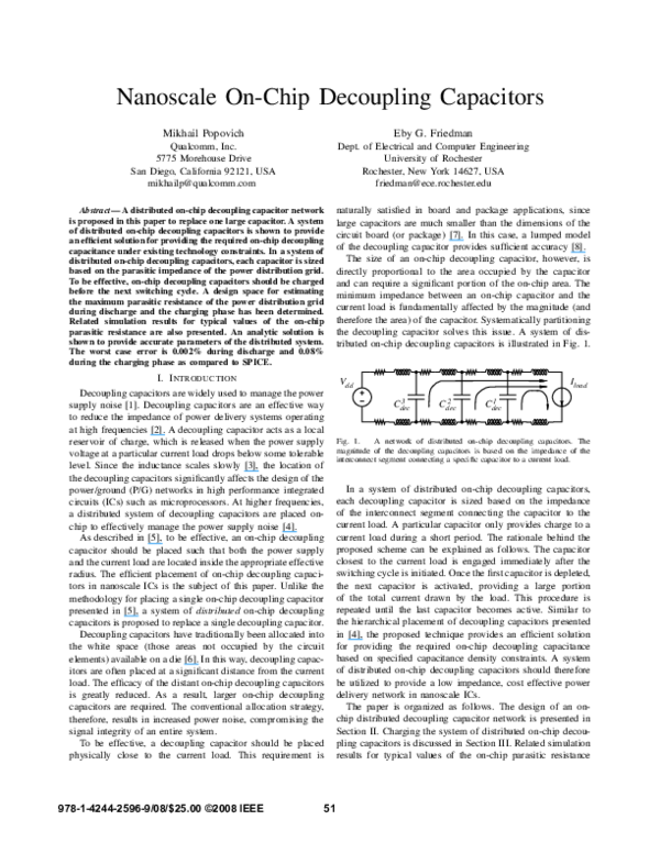 (PDF) Nanoscale on-chip decoupling capacitors