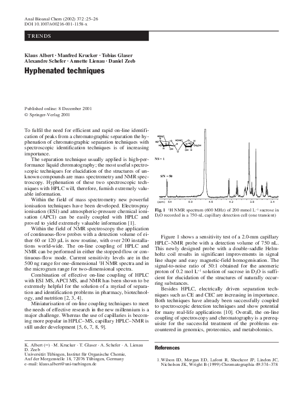 (PDF) Hyphenated techniques