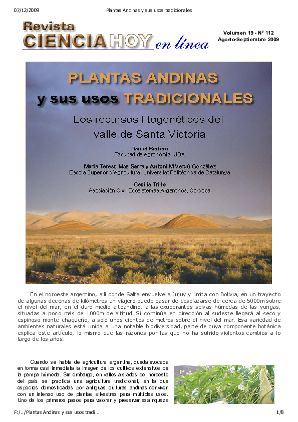 (PDF) Plantas útiles de Santa Victoria Oeste (Salta, Argentina)