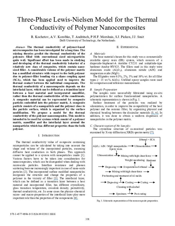 (PDF) Three-phase lewis-nielsen model for the thermal conductivity of ...