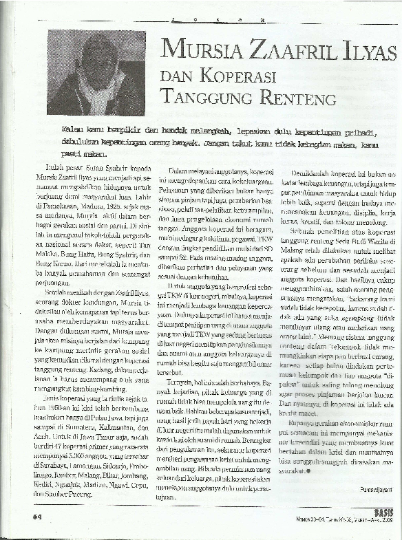 (PDF) Mursia Zaafril Ilyas dan Koperasi Tanggung Renteng